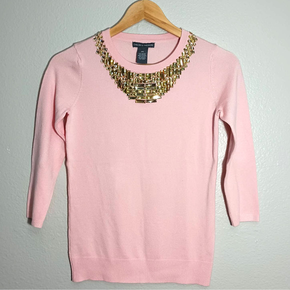 Chelsea & Theodore | Sweaters | Chelsea Theodore Soft Rhinestones ...